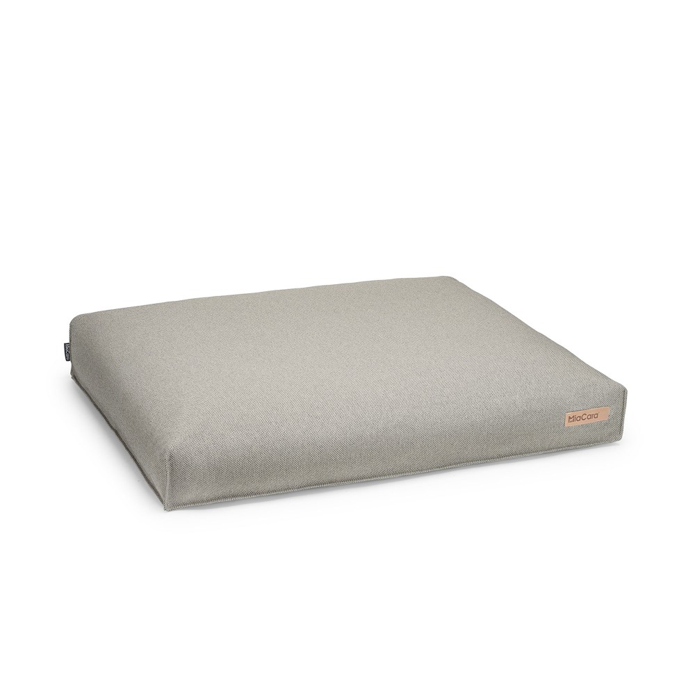 Coussin design chien en tissu écologique sable, MiaCara Mare - Bagane